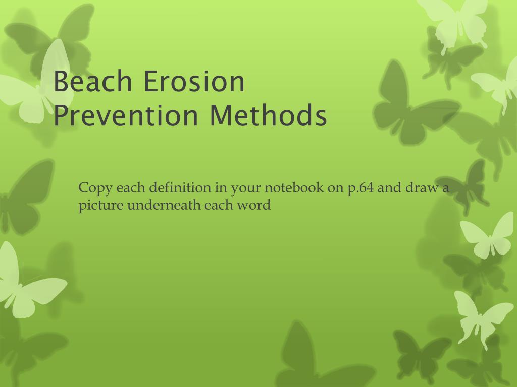 PPT - Beach Erosion Prevention Methods PowerPoint Presentation, free ...