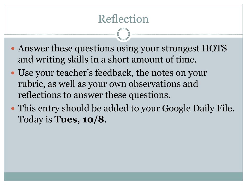 PPT - Reflection PowerPoint Presentation, free download - ID:2558650