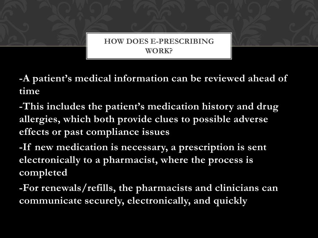 PPT - How does e-prescribing work? PowerPoint Presentation, free ...