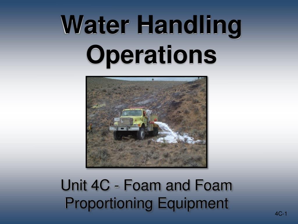 PPT - Water Handling Operations PowerPoint Presentation, free download ...