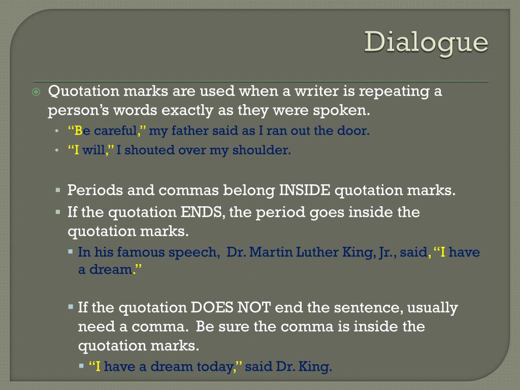PPT - Dialogue PowerPoint Presentation, free download - ID:2563820
