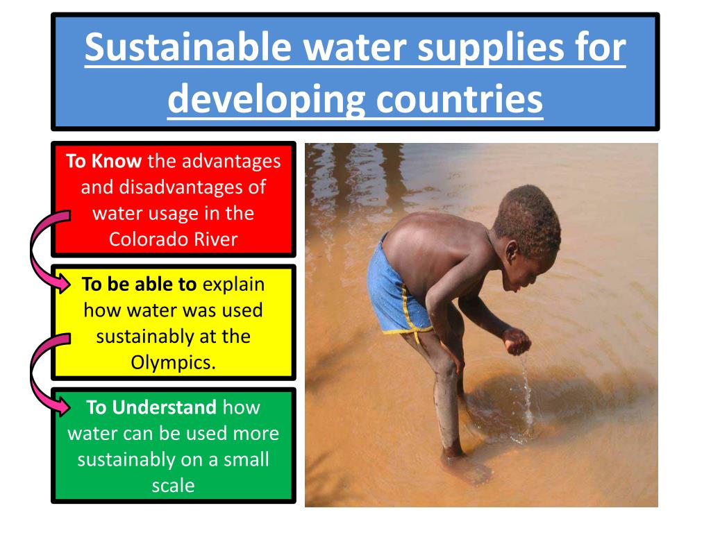 PPT - Sustainable water supplies for developing countries PowerPoint ...