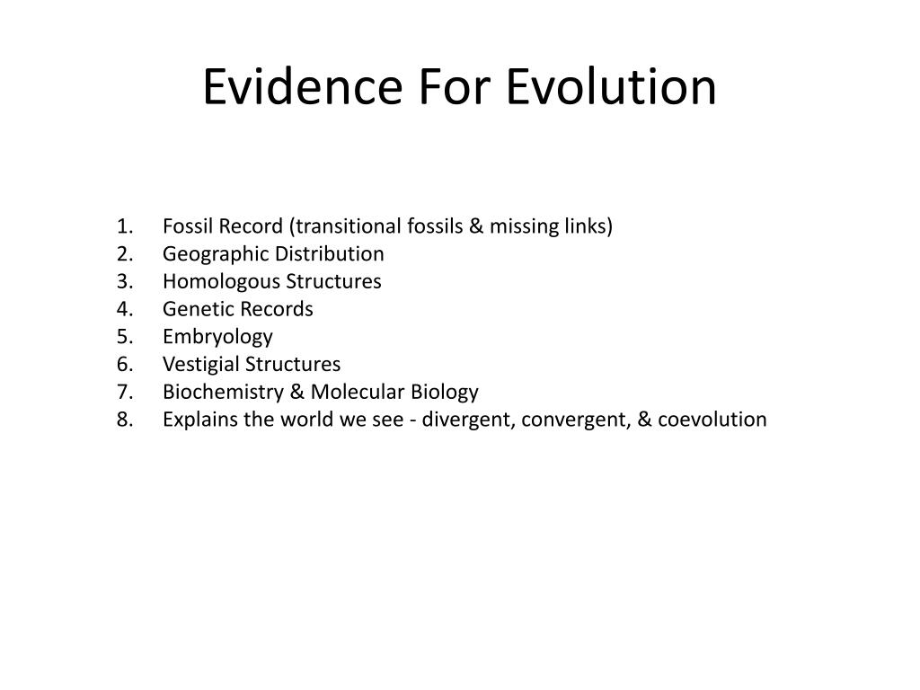 PPT - Evidence For Evolution PowerPoint Presentation, free download ...