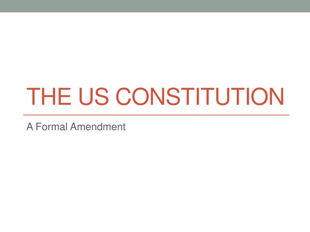 PPT - The US Constitution PowerPoint Presentation, free download - ID ...