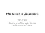 PPT - An Introduction to Spreadsheets PowerPoint Presentation, free download - ID:1926514