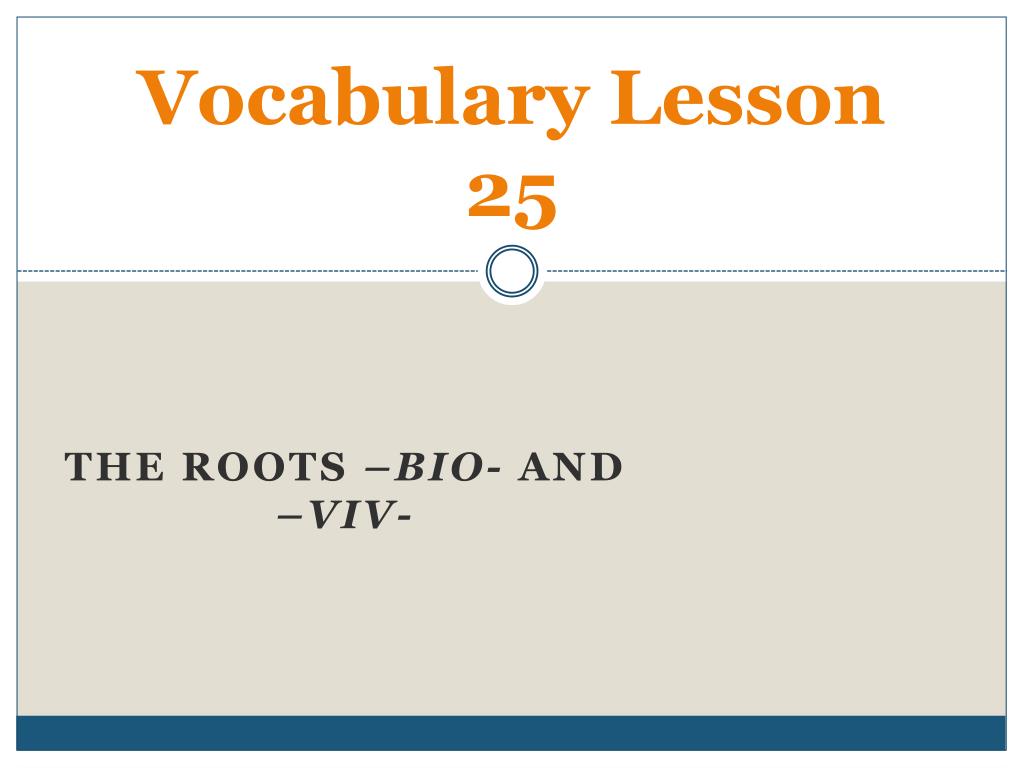 PPT - Vocabulary Lesson 25 PowerPoint Presentation, free download - ID ...