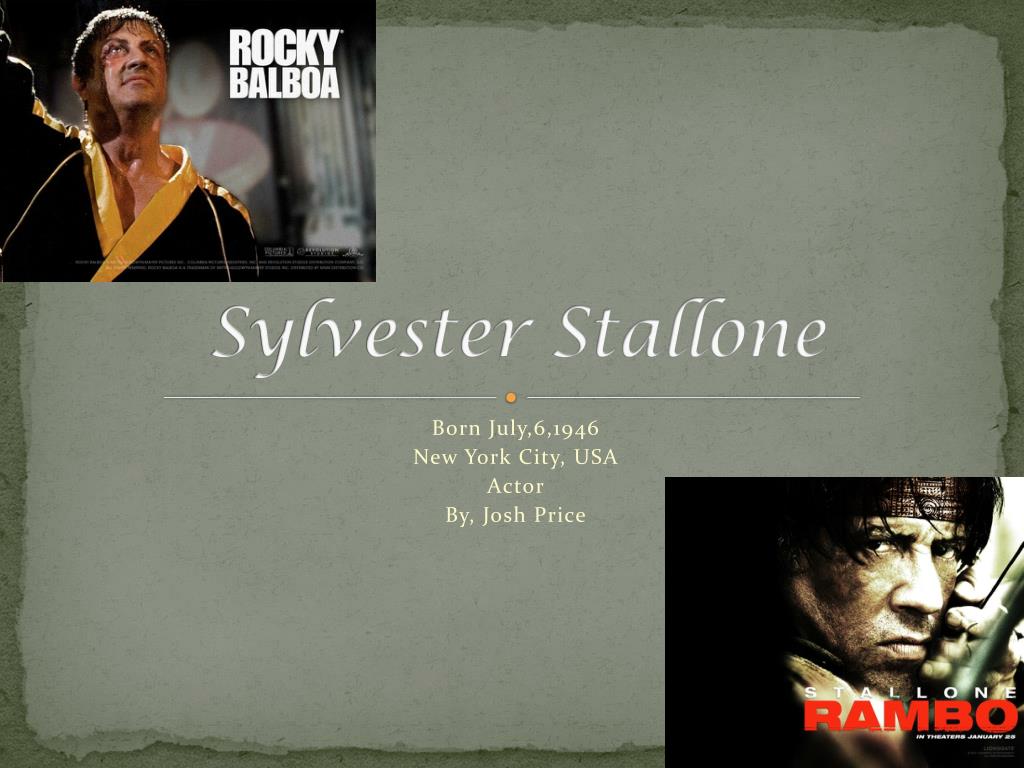 PPT - Sylvester Stallone PowerPoint Presentation, free download - ID ...
