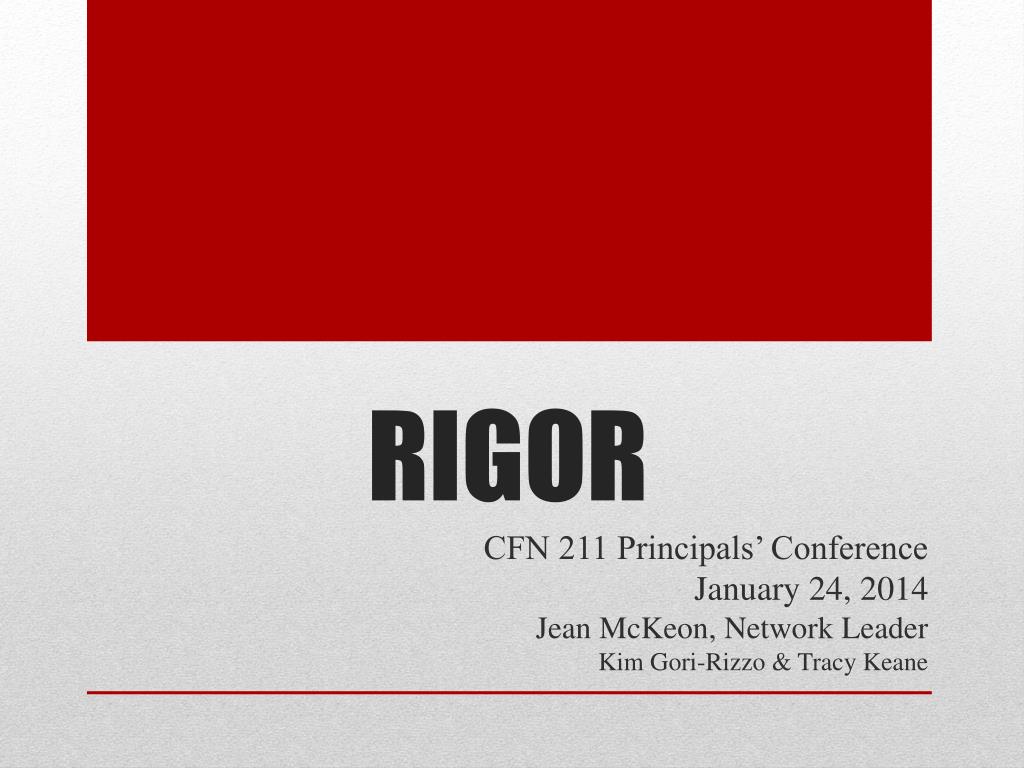 PPT - RIGOR PowerPoint Presentation, free download - ID:2569198