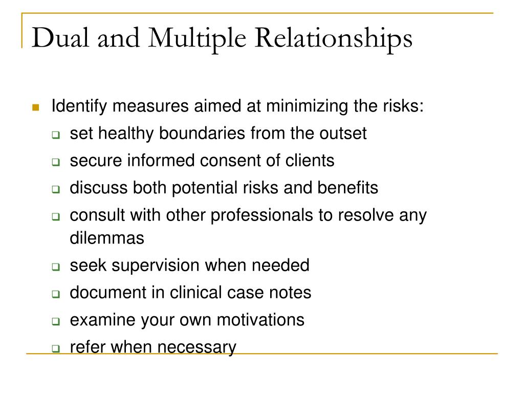 PPT - Dual and Multiple Relationships PowerPoint Presentation, free ...