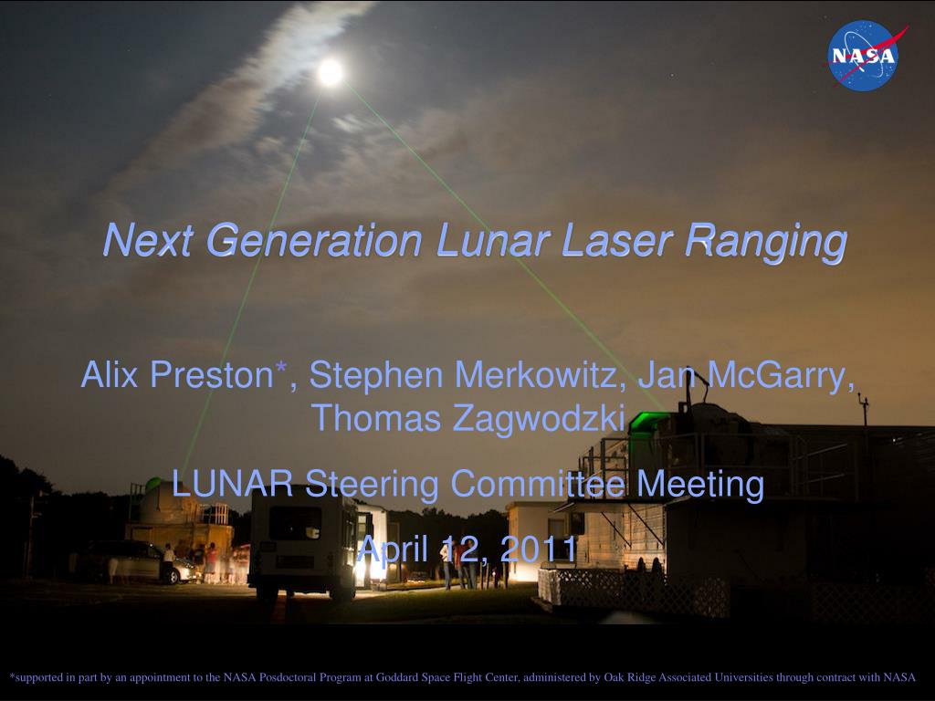 PPT - Next Generation Lunar Laser Ranging PowerPoint Presentation, free ...