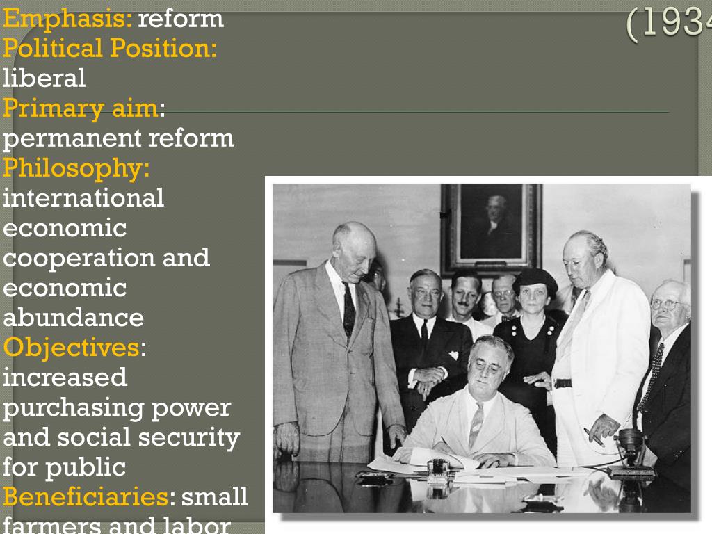 PPT - The Second New Deal (1934-1941): A Comprehensive Reform for ...