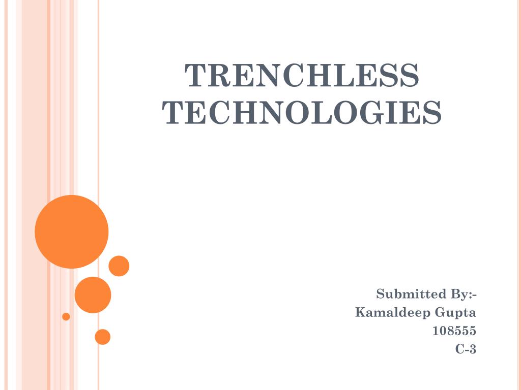 PPT - TRENCHLESS TECHNOLOGIES PowerPoint Presentation, free download - ID:2573021