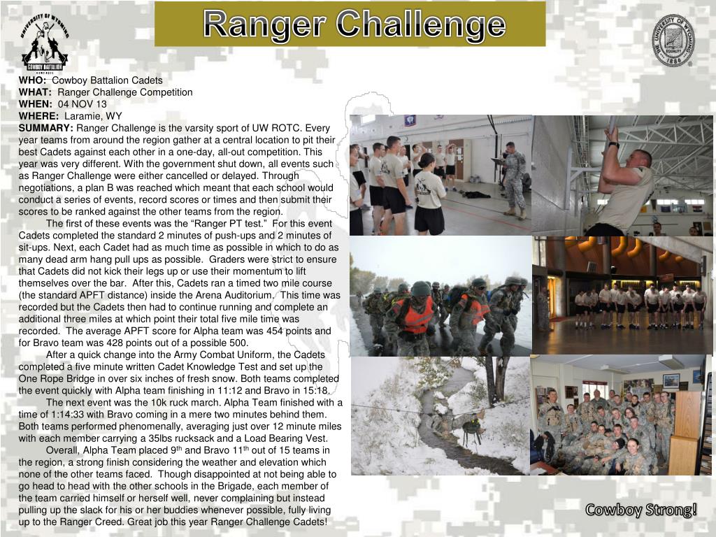 PPT - Ranger Challenge PowerPoint Presentation, free download - ID:2573509
