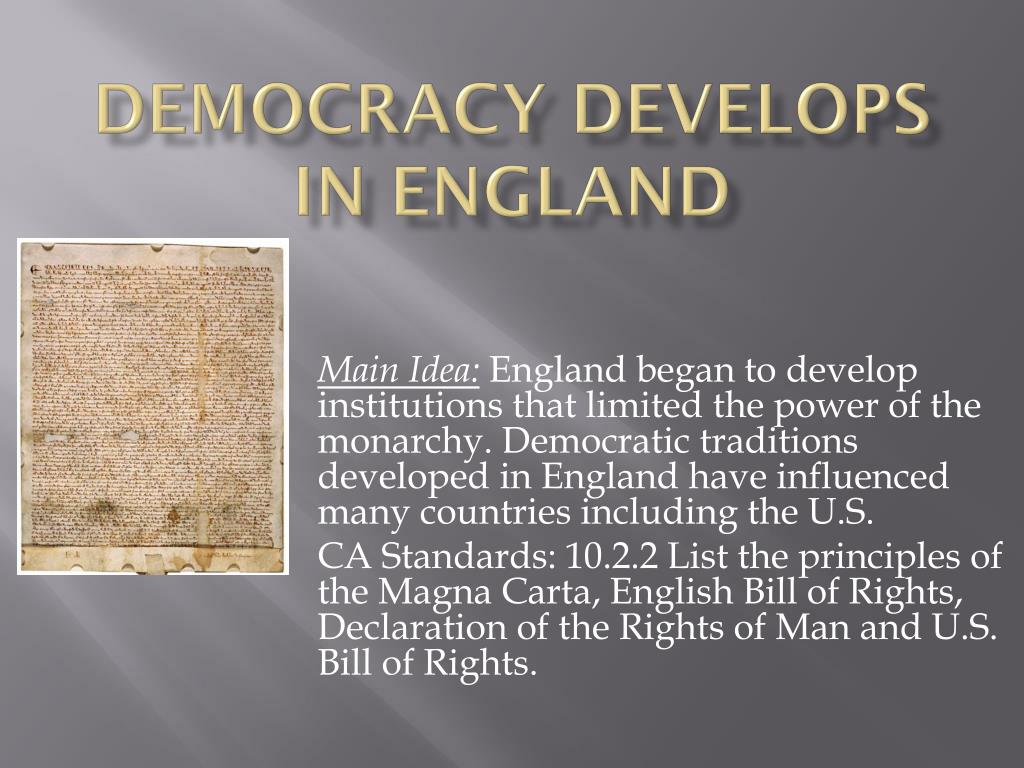 PPT - Democracy Develops In England PowerPoint Presentation, free ...