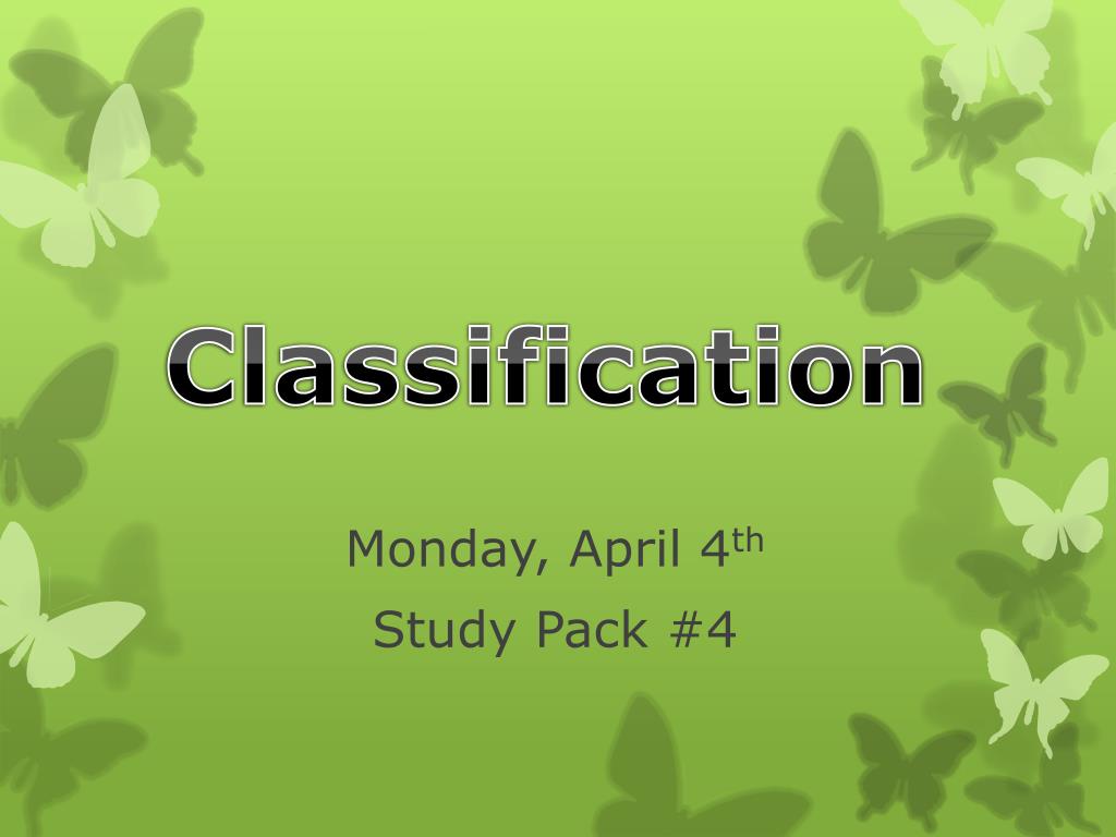 PPT - Classification PowerPoint Presentation, free download - ID:2579400