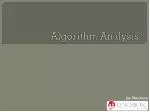 PPT - Introduction to Algorithm Analysis PowerPoint Presentation, free ...