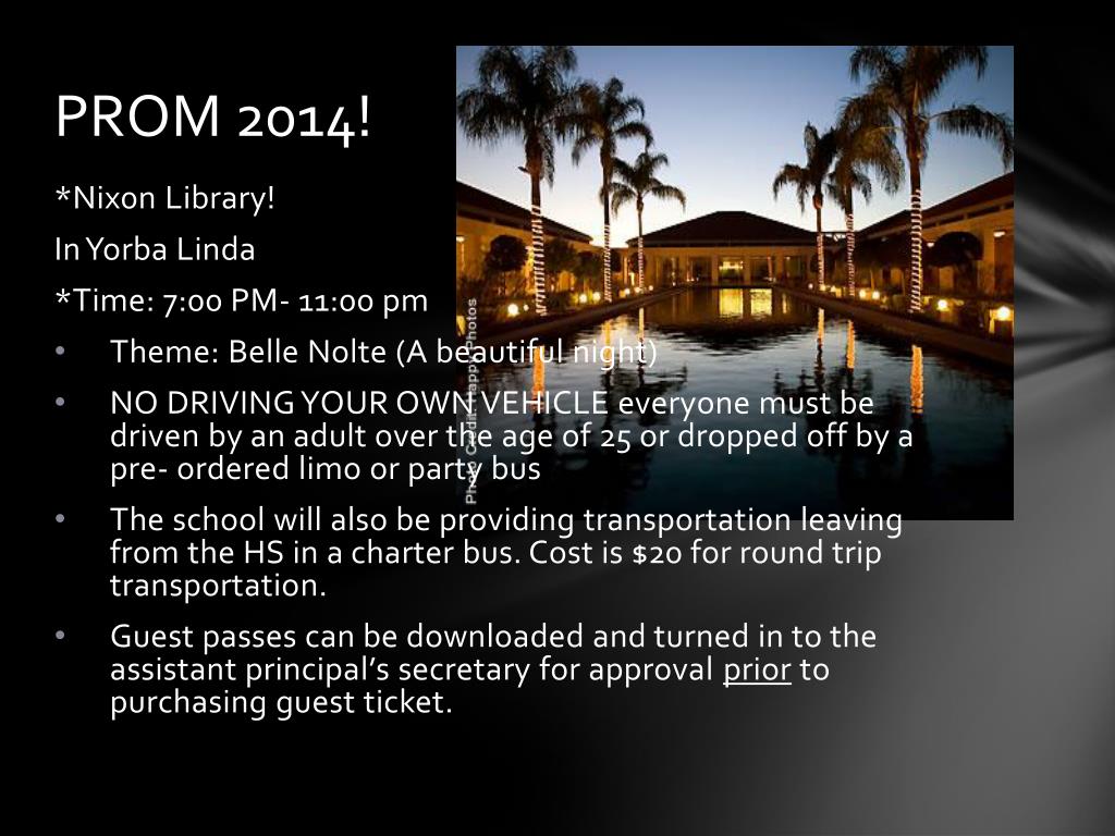PPT - PROM 2014! PowerPoint Presentation, free download - ID:2579903