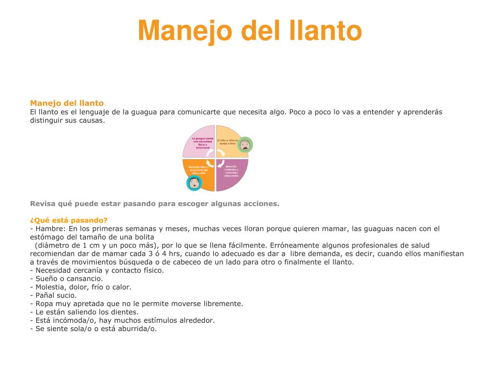 PPT - Manejo del llanto PowerPoint Presentation, free download - ID:2580919