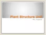 PPT - Unit XI: Plant Structure and Function PowerPoint Presentation ...