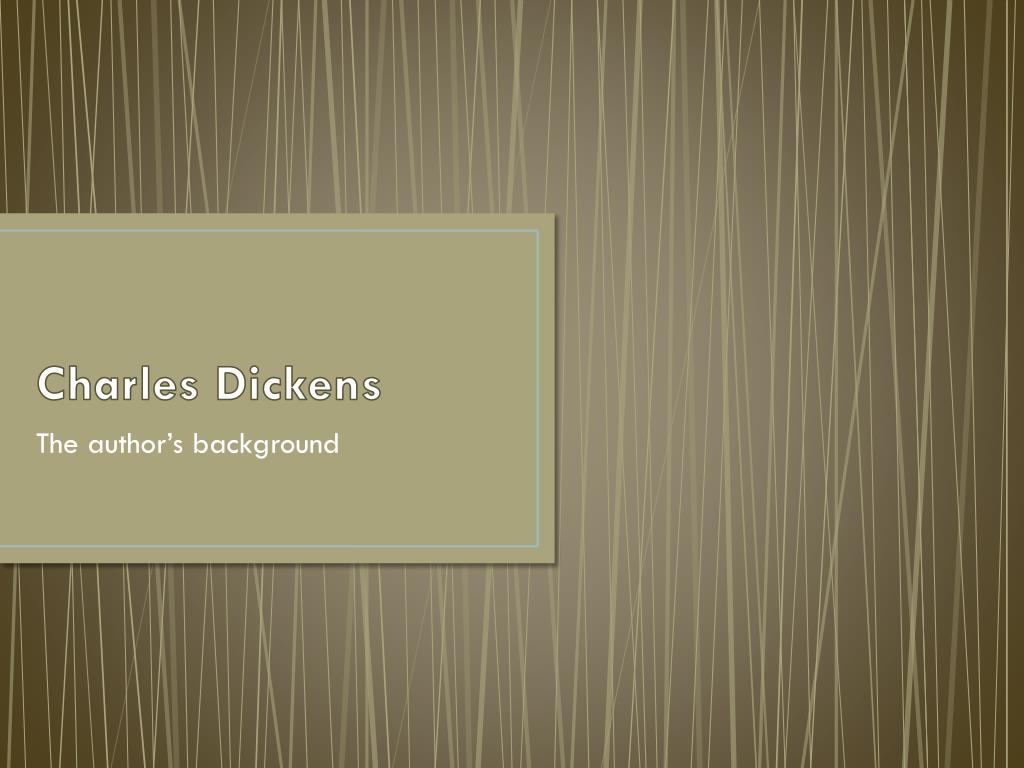 PPT - Charles Dickens PowerPoint Presentation, free download - ID:2581560