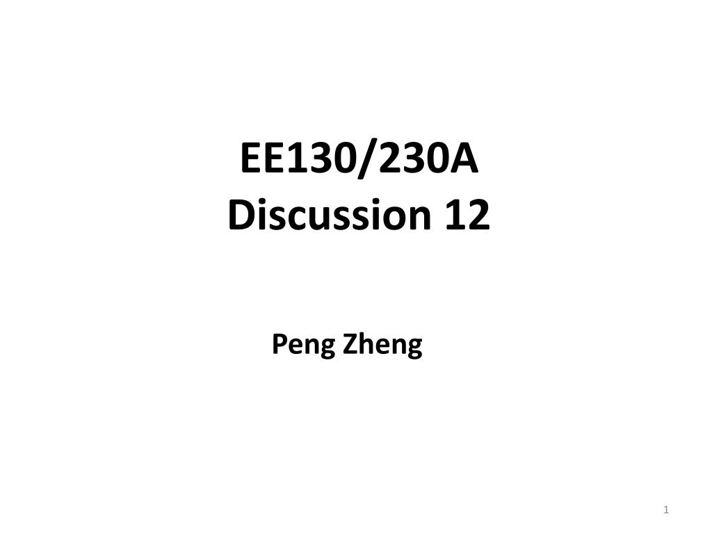 PPT - EE130/230A Discussion 12 PowerPoint Presentation, free download ...