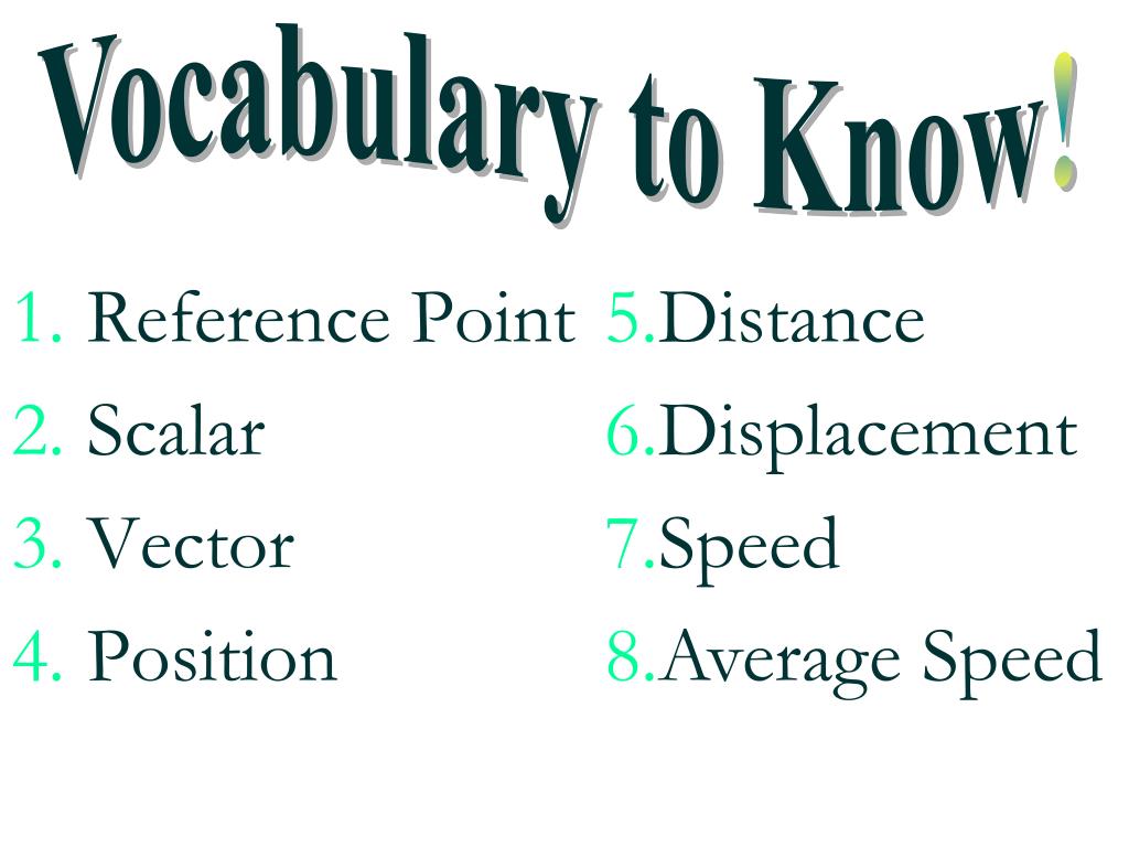 PPT - Reference Point Scalar Vector Position PowerPoint Presentation ...