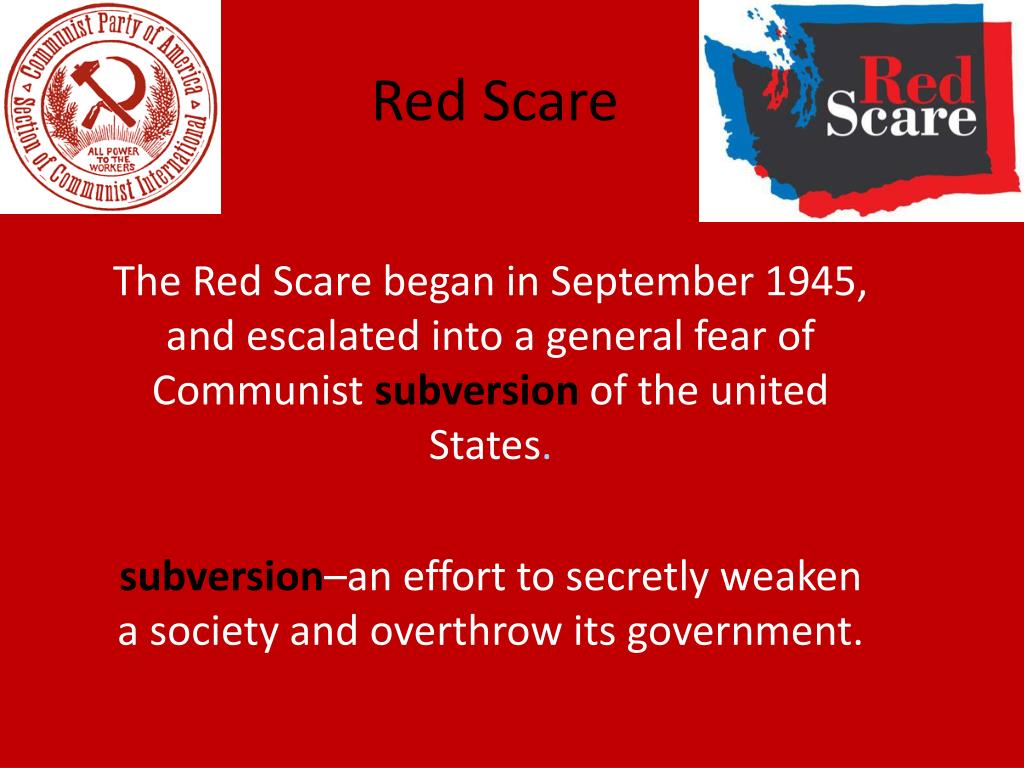 PPT - Red Scare PowerPoint Presentation, free download - ID:2583810