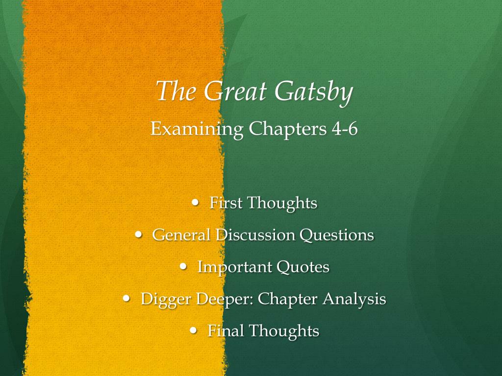 PPT - The Great Gatsby PowerPoint Presentation, free download - ID:2583939