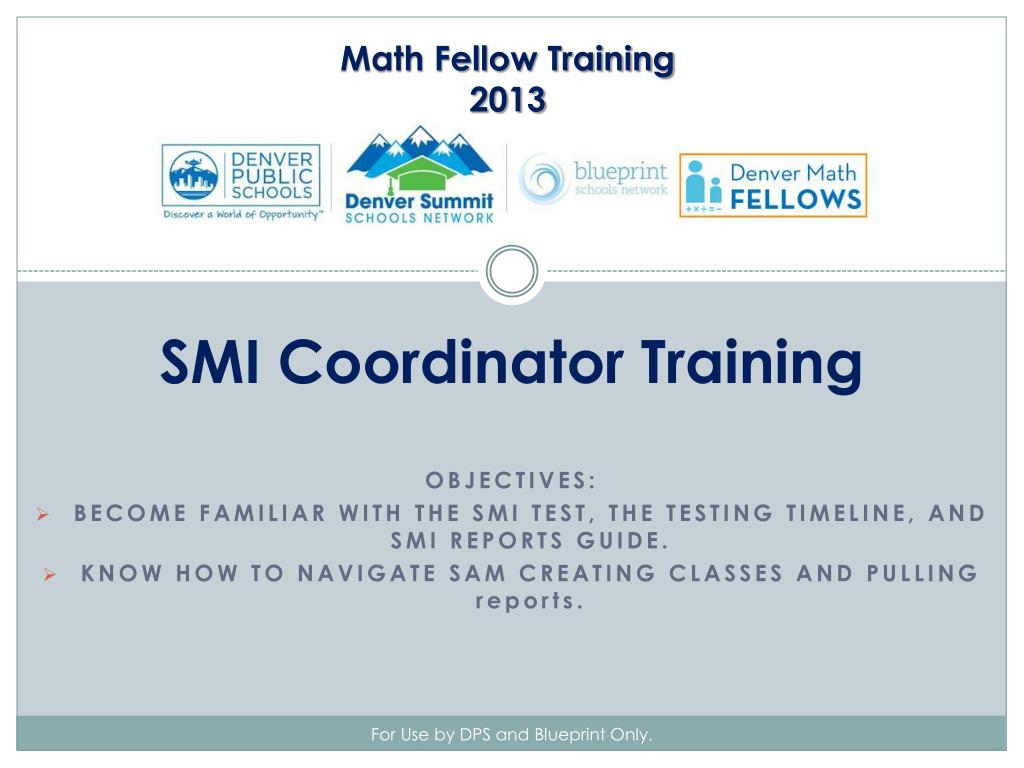 PPT - SMI Coordinator Training PowerPoint Presentation, free download ...