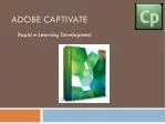 PPT - Adobe Captivate 8 Fundamentals - Online Training PowerPoint ...