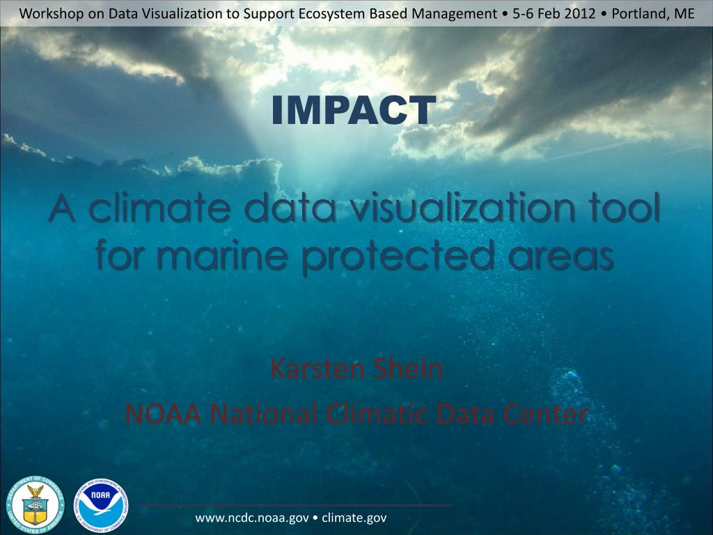 PPT - IMPACT A climate data visualization tool for marine protected ...