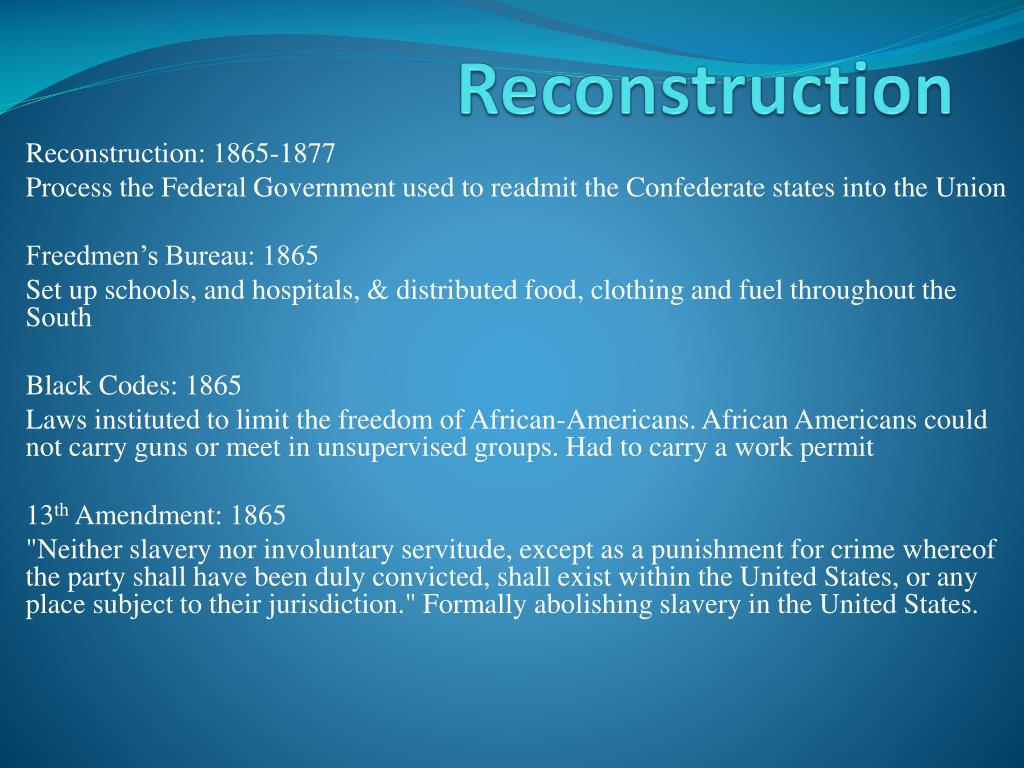 PPT - Reconstruction PowerPoint Presentation, free download - ID:2590044
