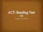 PPT - GED Reading Test PowerPoint Presentation, free download - ID:6512753