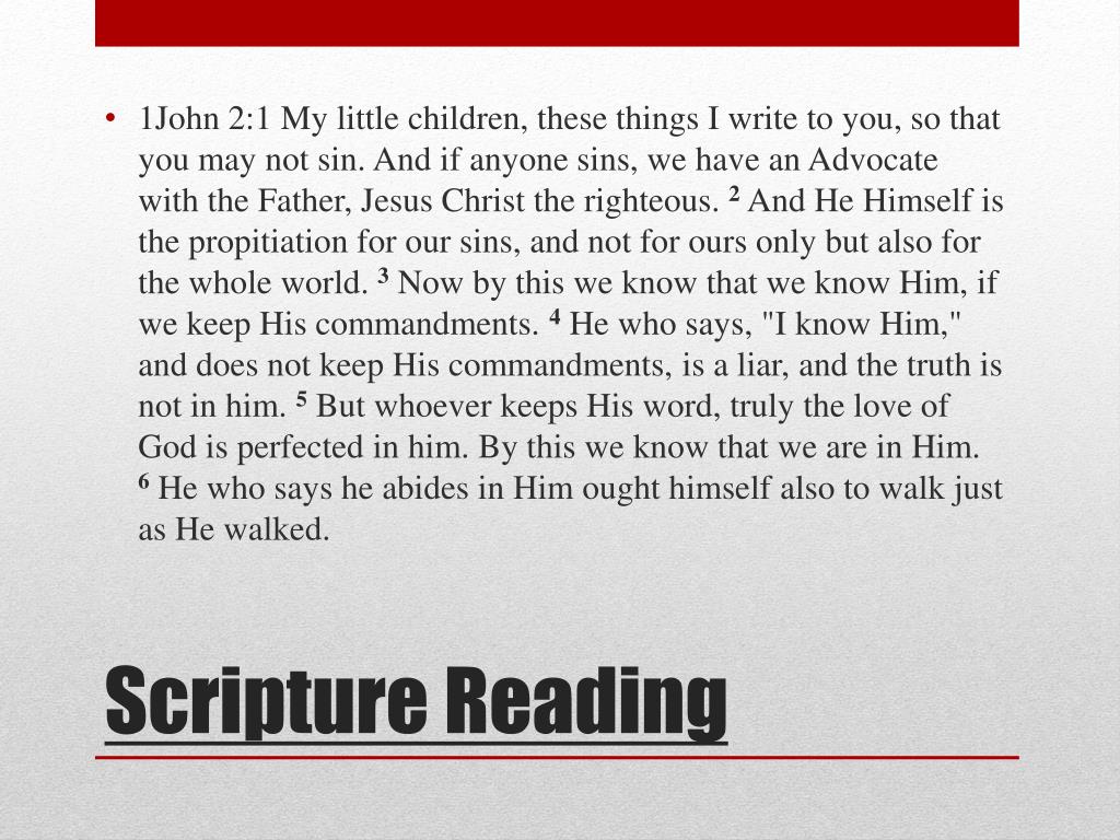 PPT - Scripture Reading PowerPoint Presentation, free download - ID:2590886