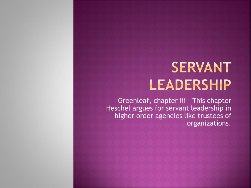 PPT - Servant Leadership PowerPoint Presentation, free download - ID ...