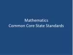 PPT - Common Core Math Standards for Problem Solving – First Grade ...