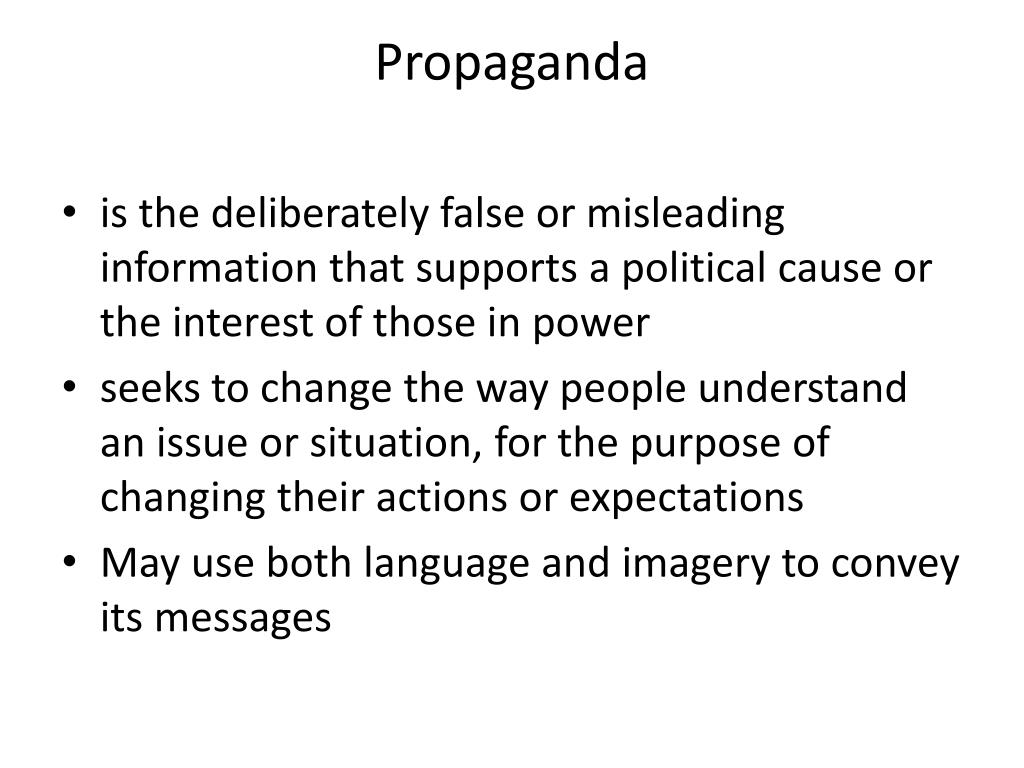 PPT - Understanding Propaganda: Techniques, Types, and Historical ...