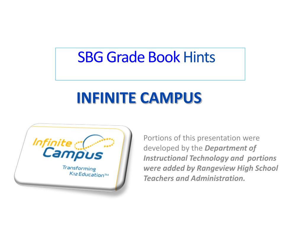 PPT - Infinite Campus PowerPoint Presentation, free download - ID:2593652