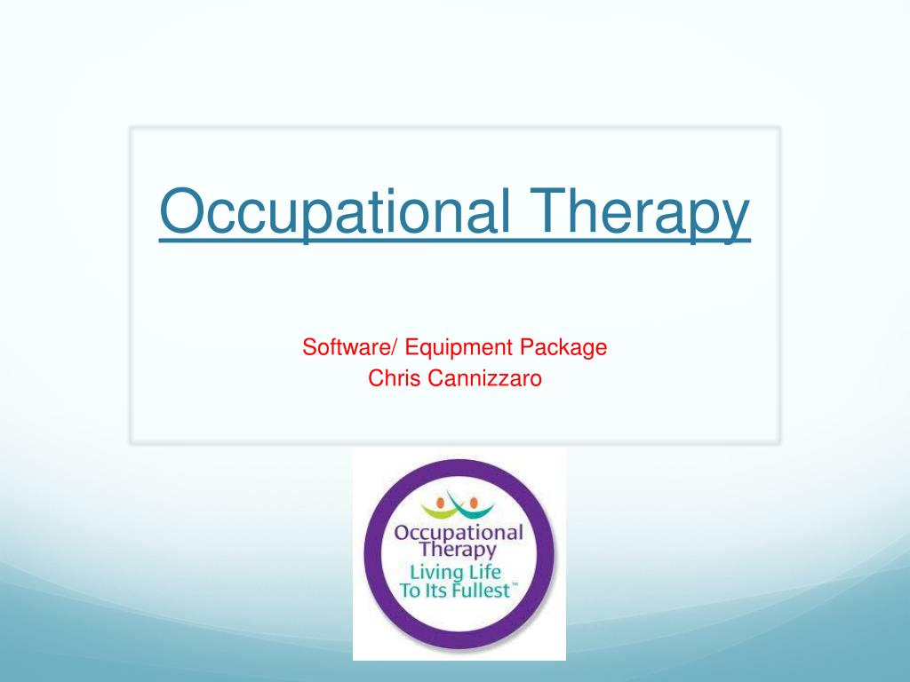 PPT - Occupational Therapy PowerPoint Presentation, free download - ID ...