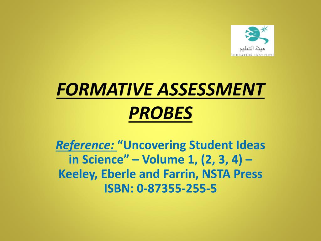 PPT - Formative Assessment Probes for Science Misconceptions PowerPoint ...