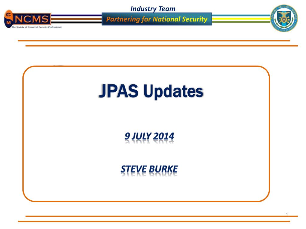 PPT - JPAS Updates PowerPoint Presentation, free download - ID:2595358