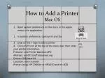 PPT - How To Install Hp Printer In Mac Os X 10.7 Or Later PowerPoint ...