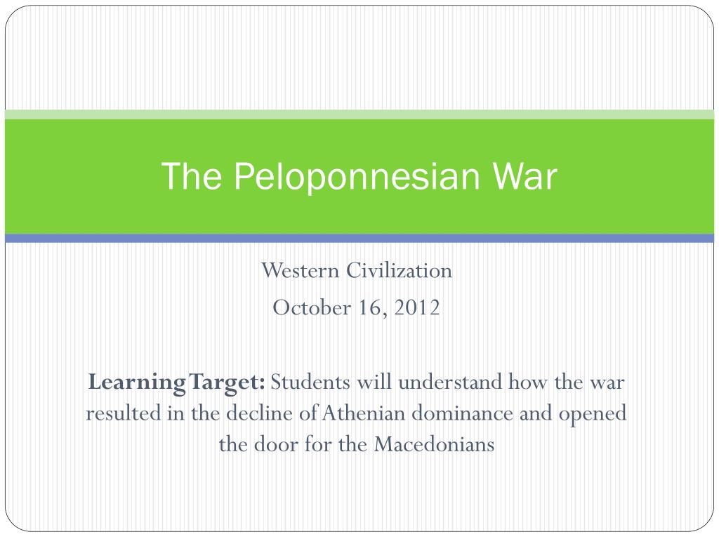 PPT - The Peloponnesian War PowerPoint Presentation, free download - ID ...