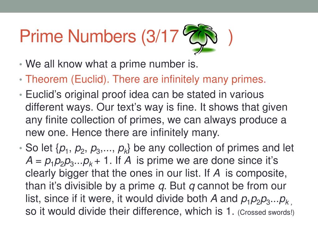 PPT - Prime Numbers (3/17 ) PowerPoint Presentation, free download - ID ...