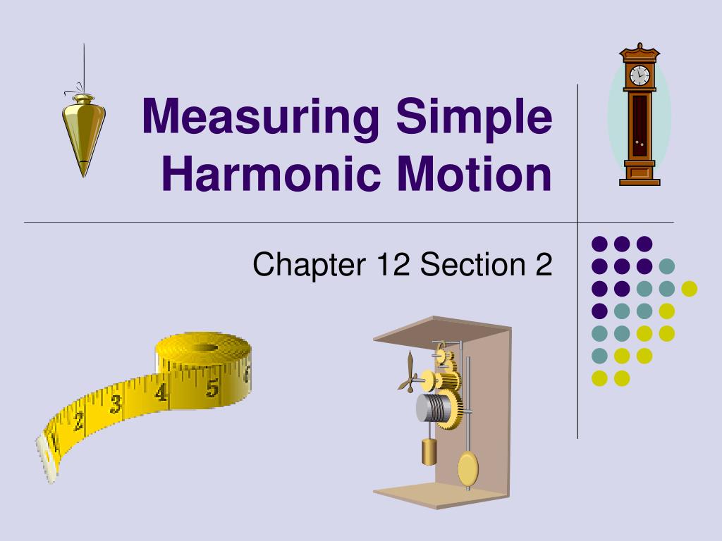 PPT - Measuring Simple Harmonic Motion PowerPoint Presentation, free ...