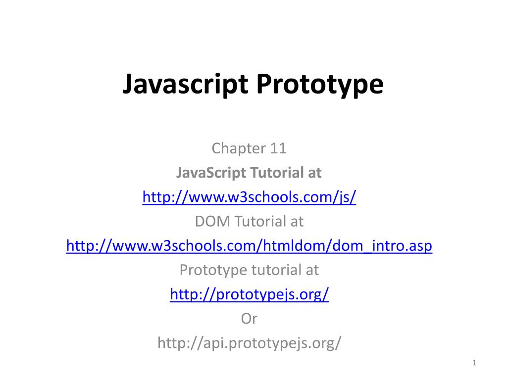 PPT - Javascript Prototype PowerPoint Presentation, free download - ID ...