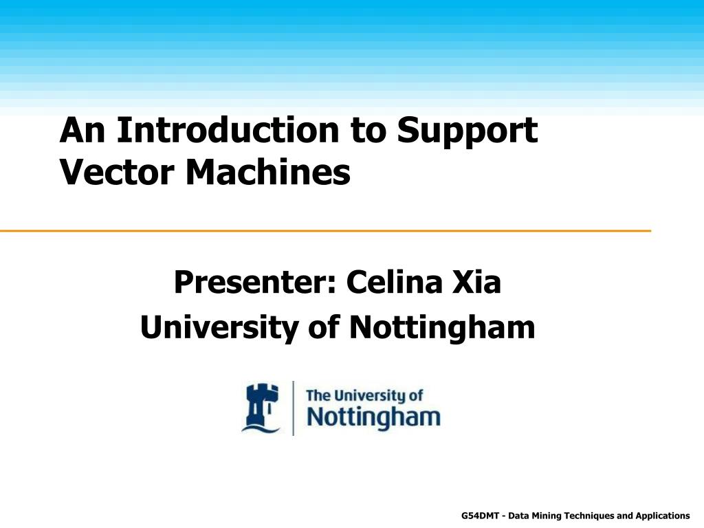 PPT - An Introduction to Support Vector Machines PowerPoint ...