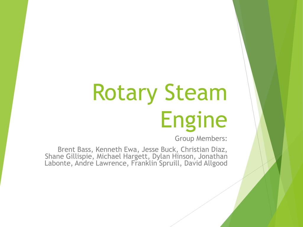 PPT - Development and Analysis of Rotary Steam Engine Components and ...