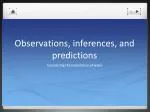 PPT - Making predictions, inferences, and drawing conclusion PowerPoint ...