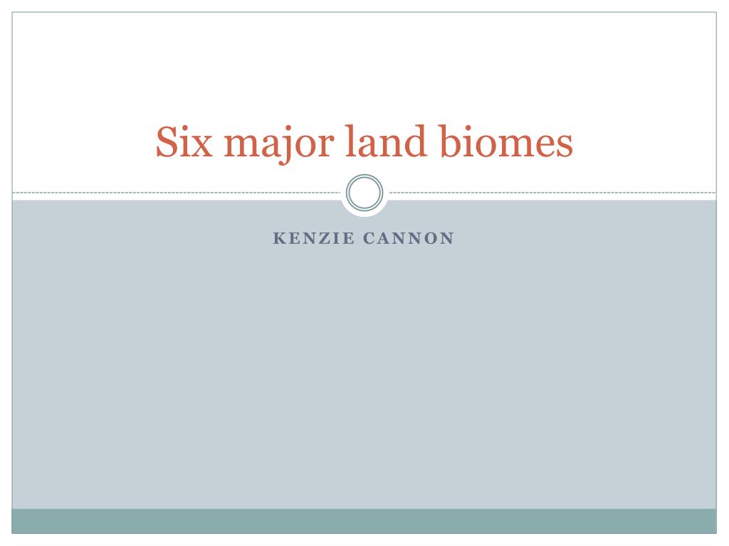 PPT - Six major land biomes PowerPoint Presentation, free download - ID ...